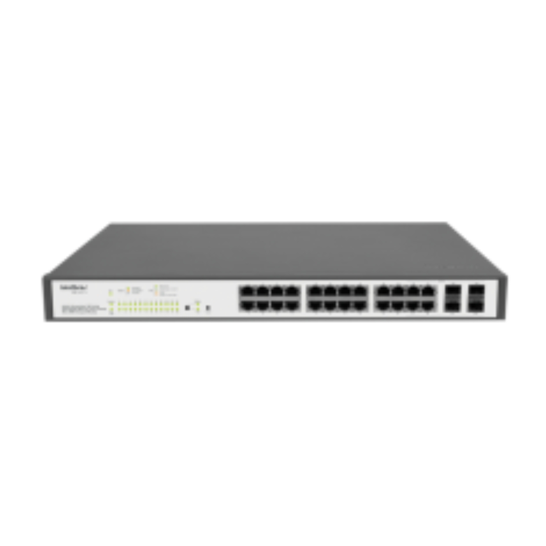 SWITCH 24 PORTAS 10/100/1000 4SFP SG 2404D POE MAX